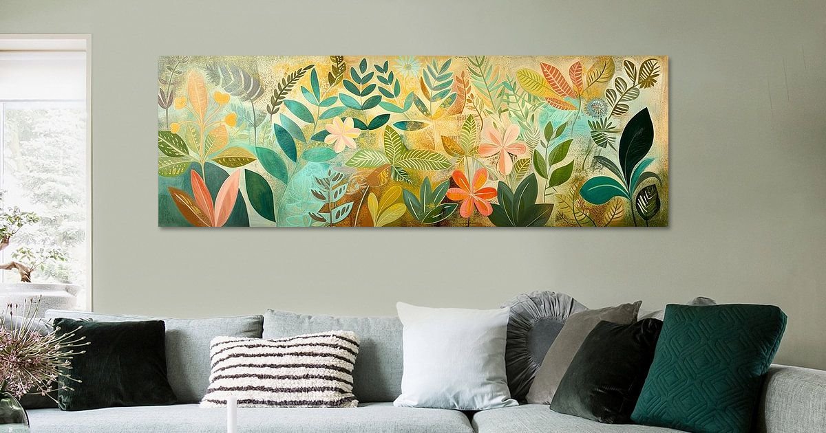 Planten van De Mooiste Kunst op canvas, behang en meer